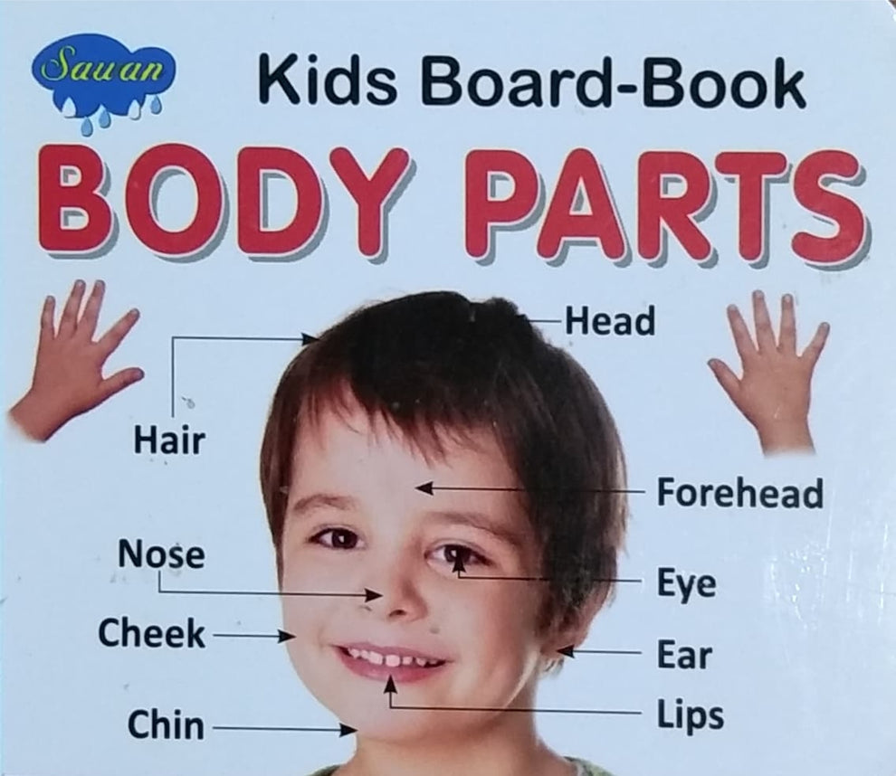 BODY PARTS | Kids Bord Book | English Book | Vasantha Prakashana ...